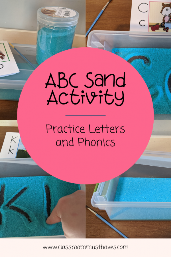 Hands-on ABC Sand Activity - Classroom Must Haves