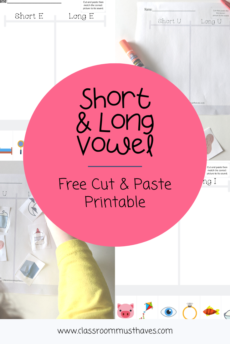 Free Short Vowel Worksheets for Kindergarten - Classroom Must Haves