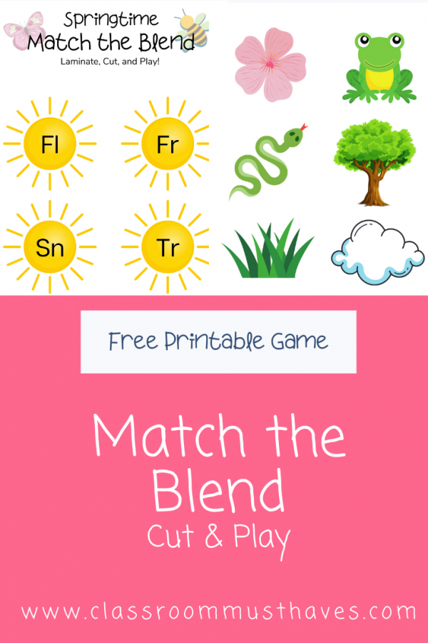 Beginning Blends Game for Spring - Classroom Must Haves